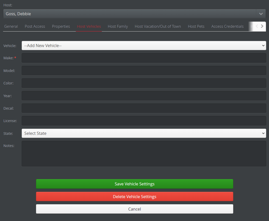 How To Add or Edit Host/Resident Vehicles – TEKWave Solutions