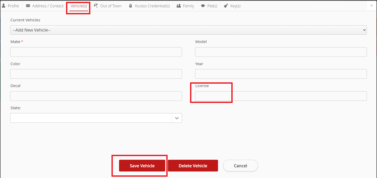 How to add a vehicle license plate number to my profile for LPR gate ...